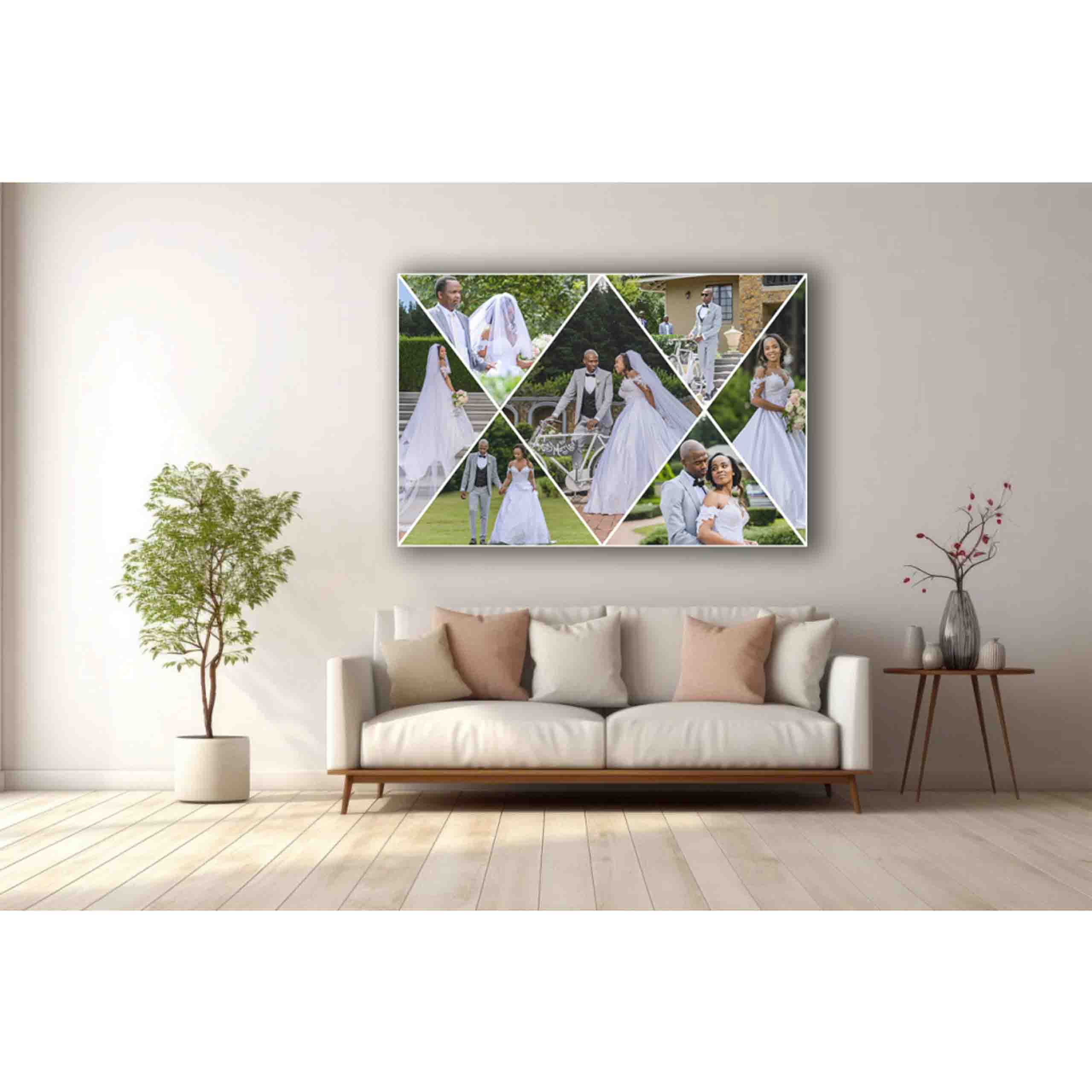 Stunning 7 Images Diagonal Collage Canvas Print - Gauteng